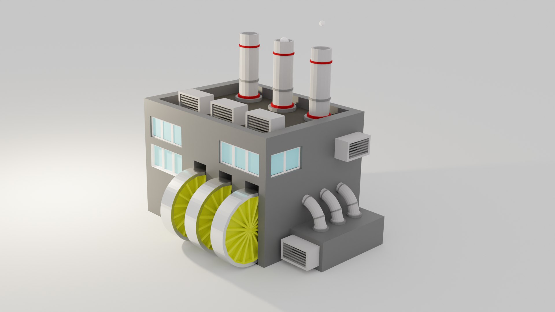 3D model factory plant building - TurboSquid 1902242
