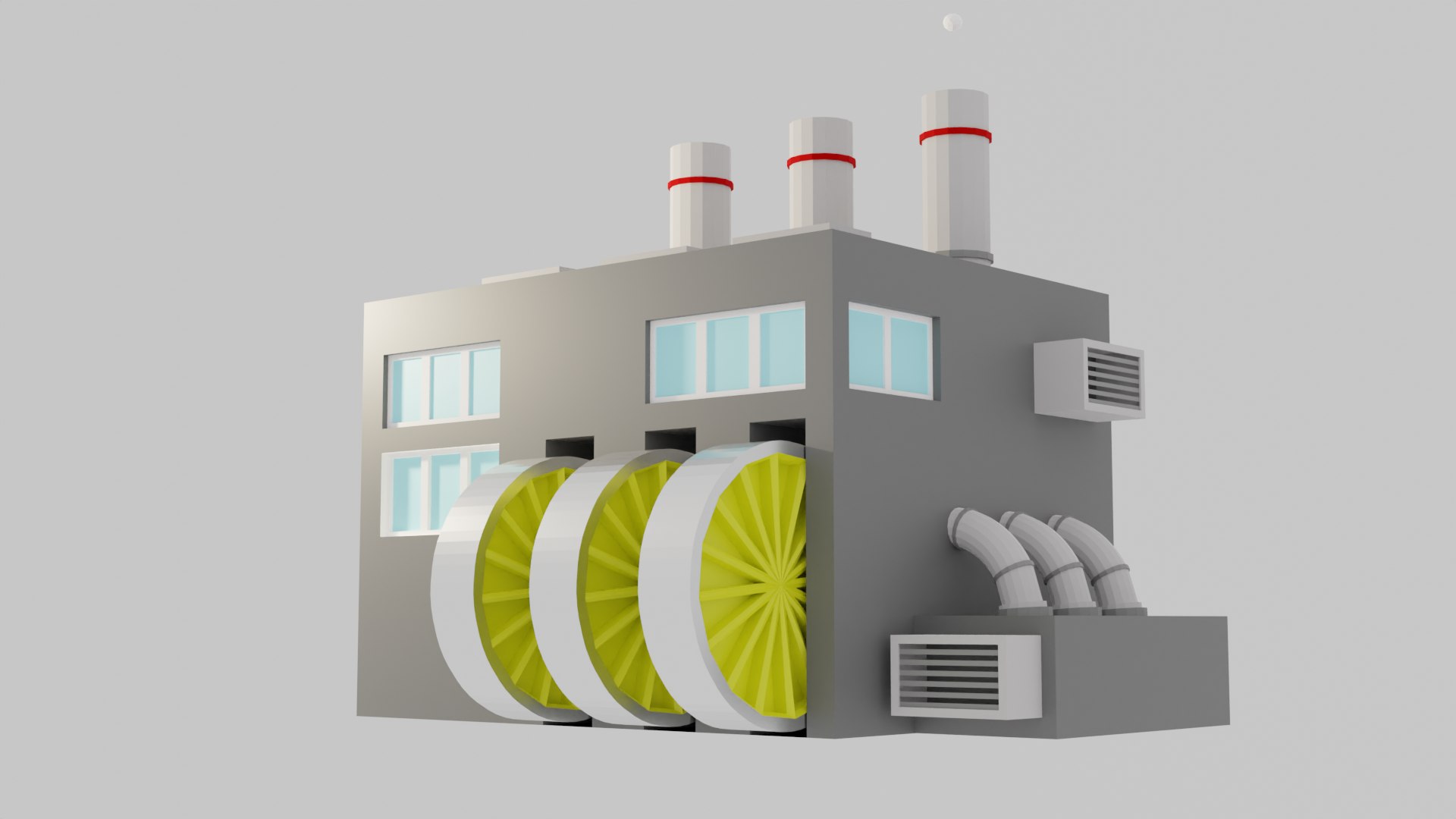 3D model factory plant building - TurboSquid 1902242