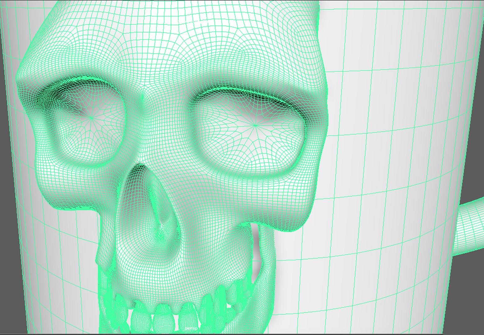 3d Obj Cup Design Skulls