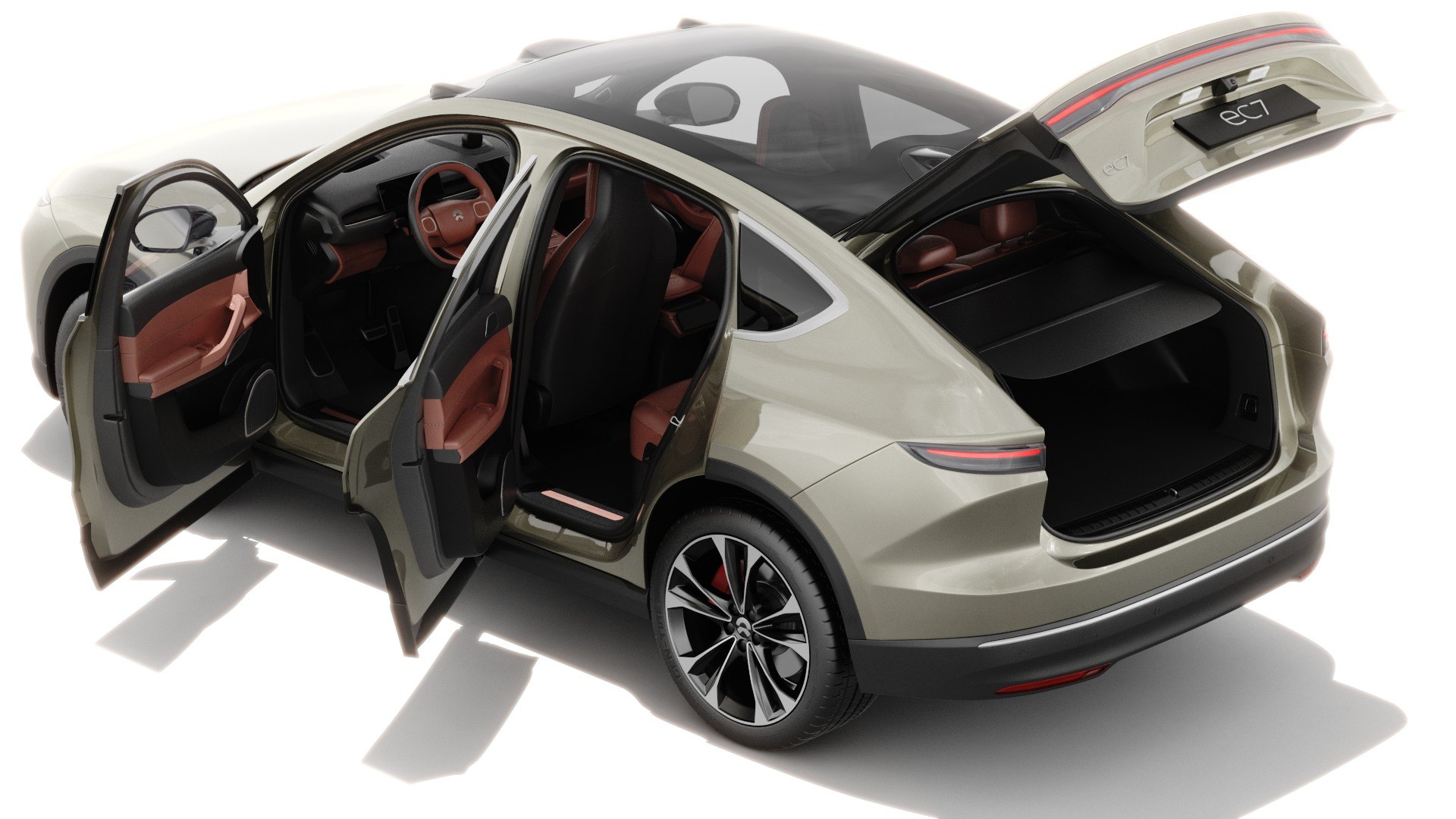 3D Nio EC7 2023 With Interior Model - TurboSquid 2237473