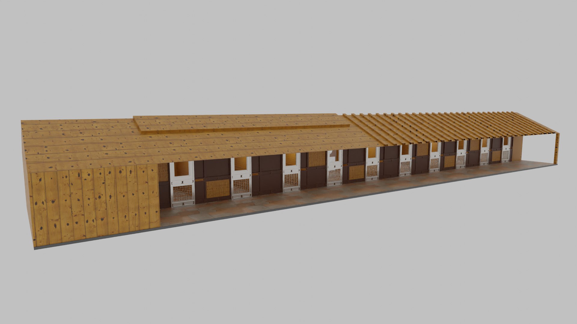 Horse Stable 3D Model - TurboSquid 2159068