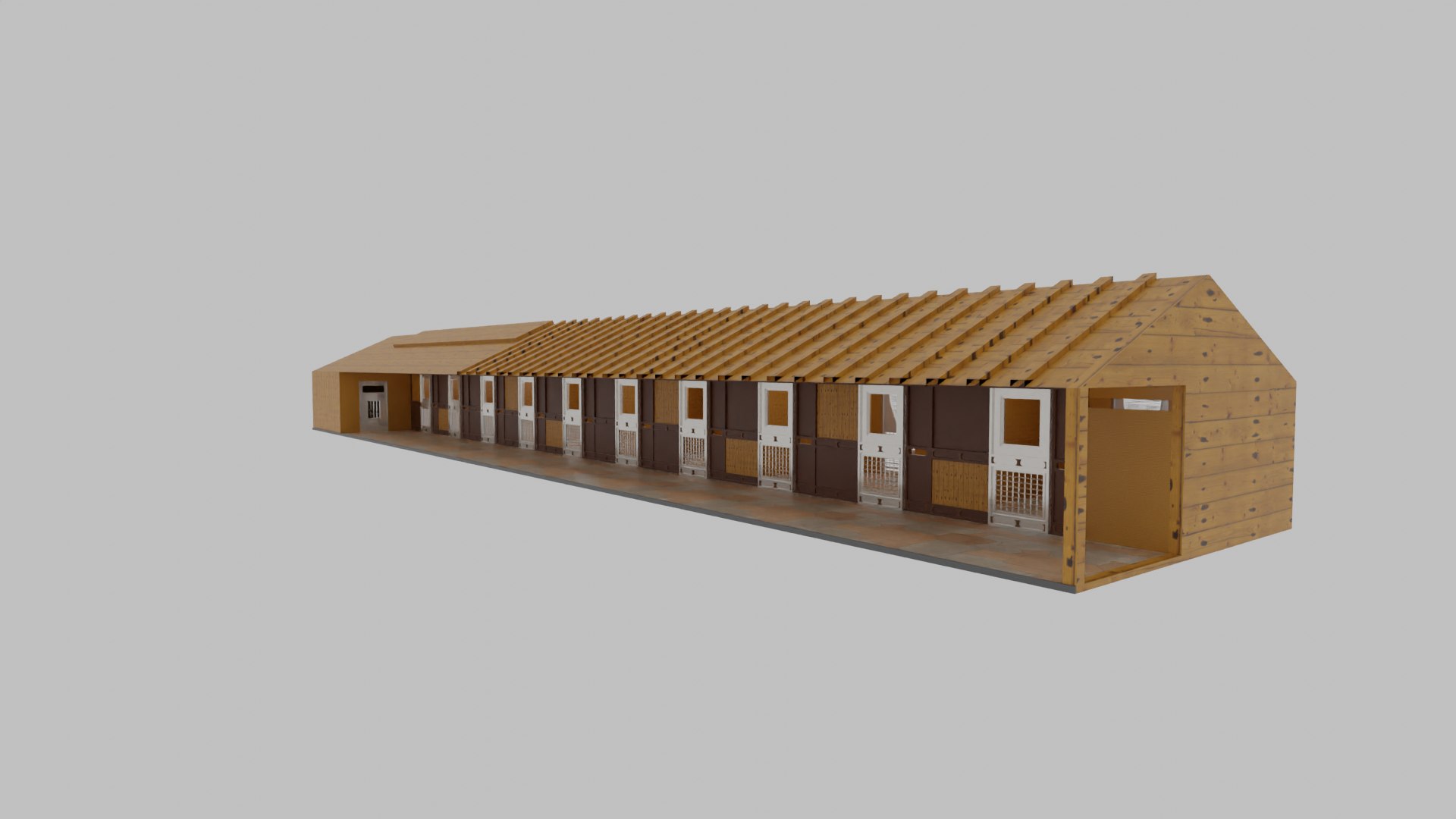 Horse Stable 3D Model - TurboSquid 2159068