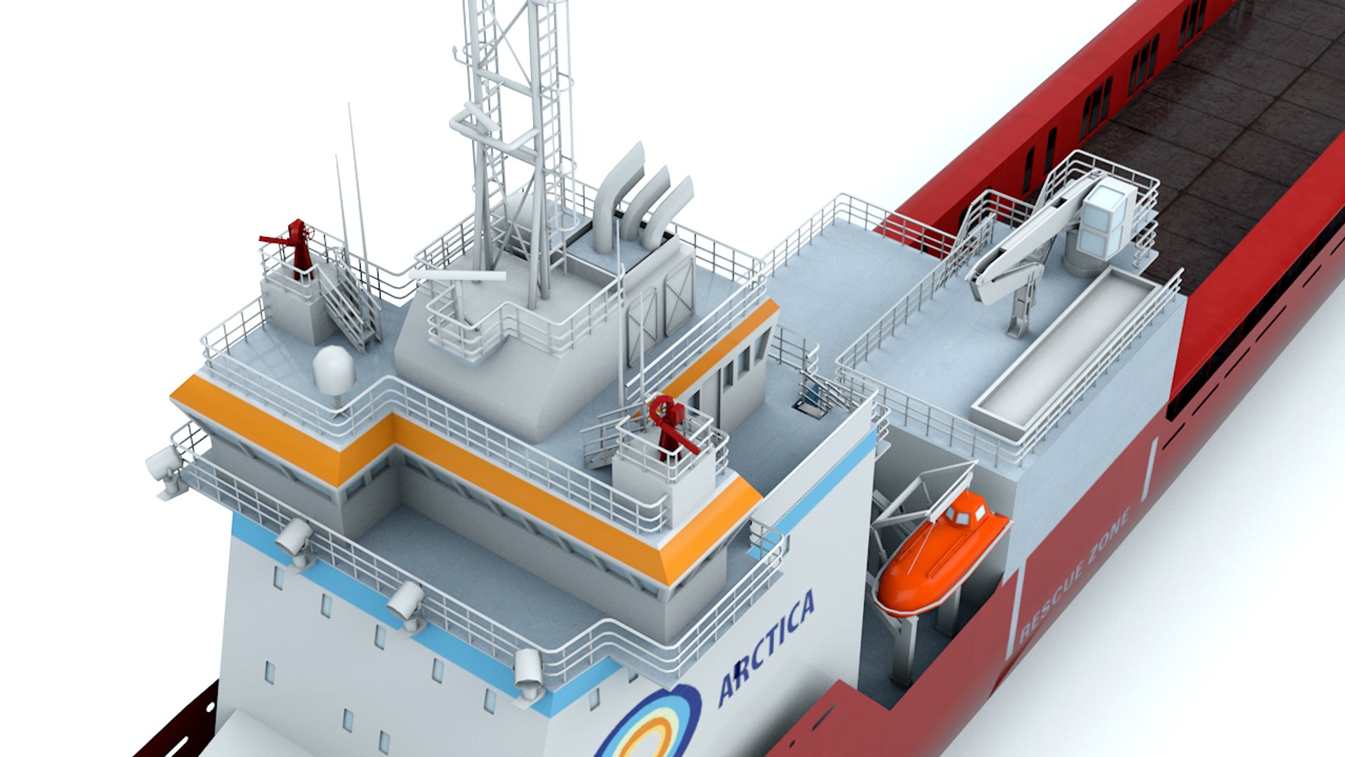 Ship Arctica 3d Model