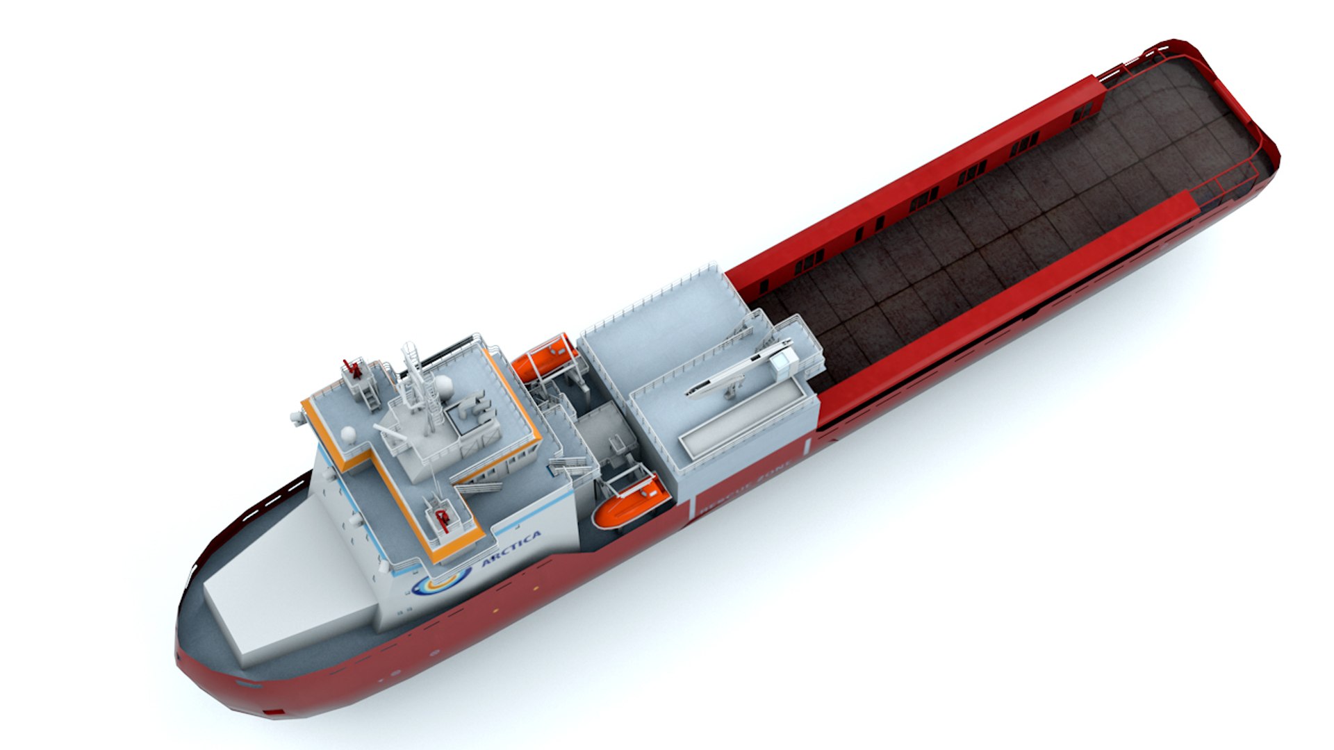 Ship Arctica 3d Model