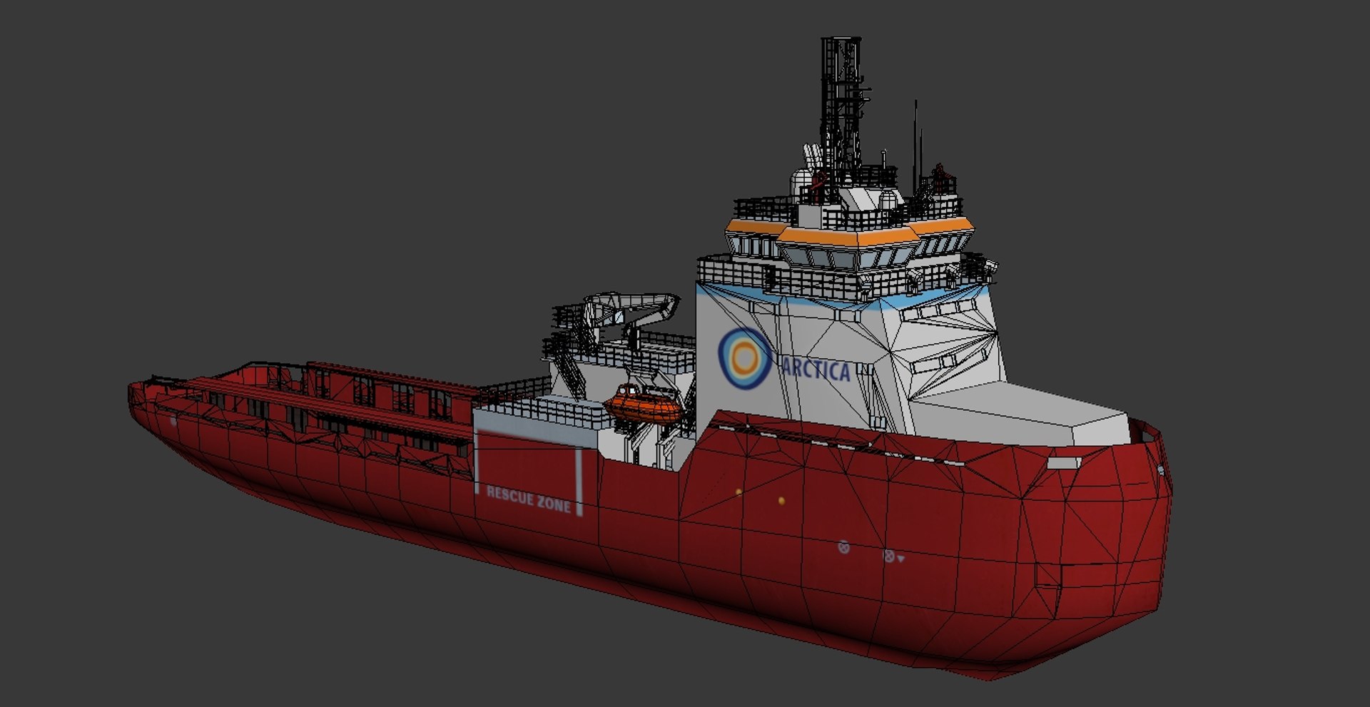 Ship Arctica 3d Model