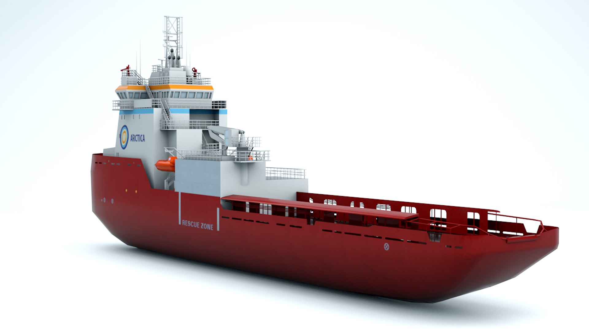 Ship Arctica 3d Model