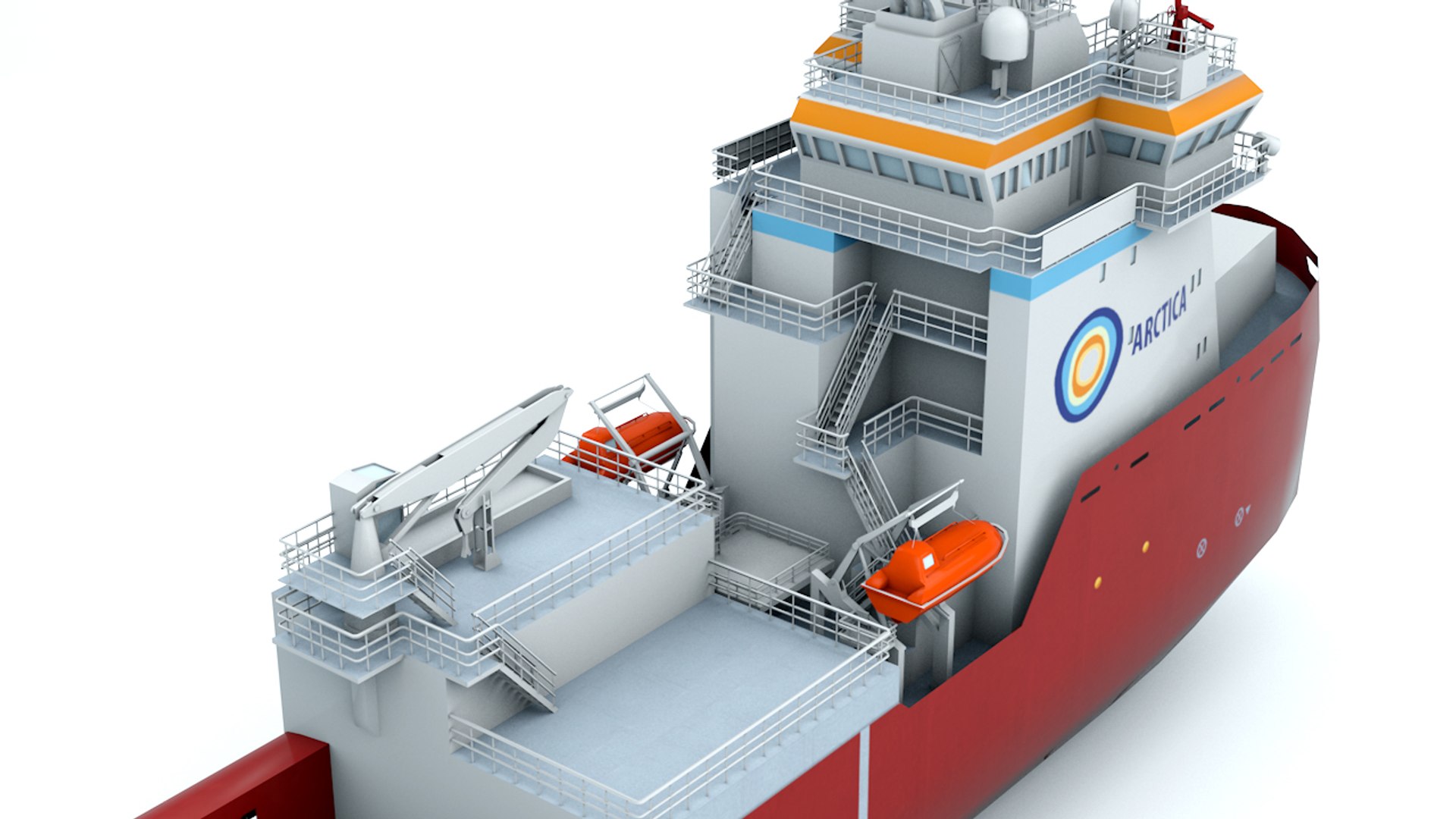 Ship Arctica 3d Model