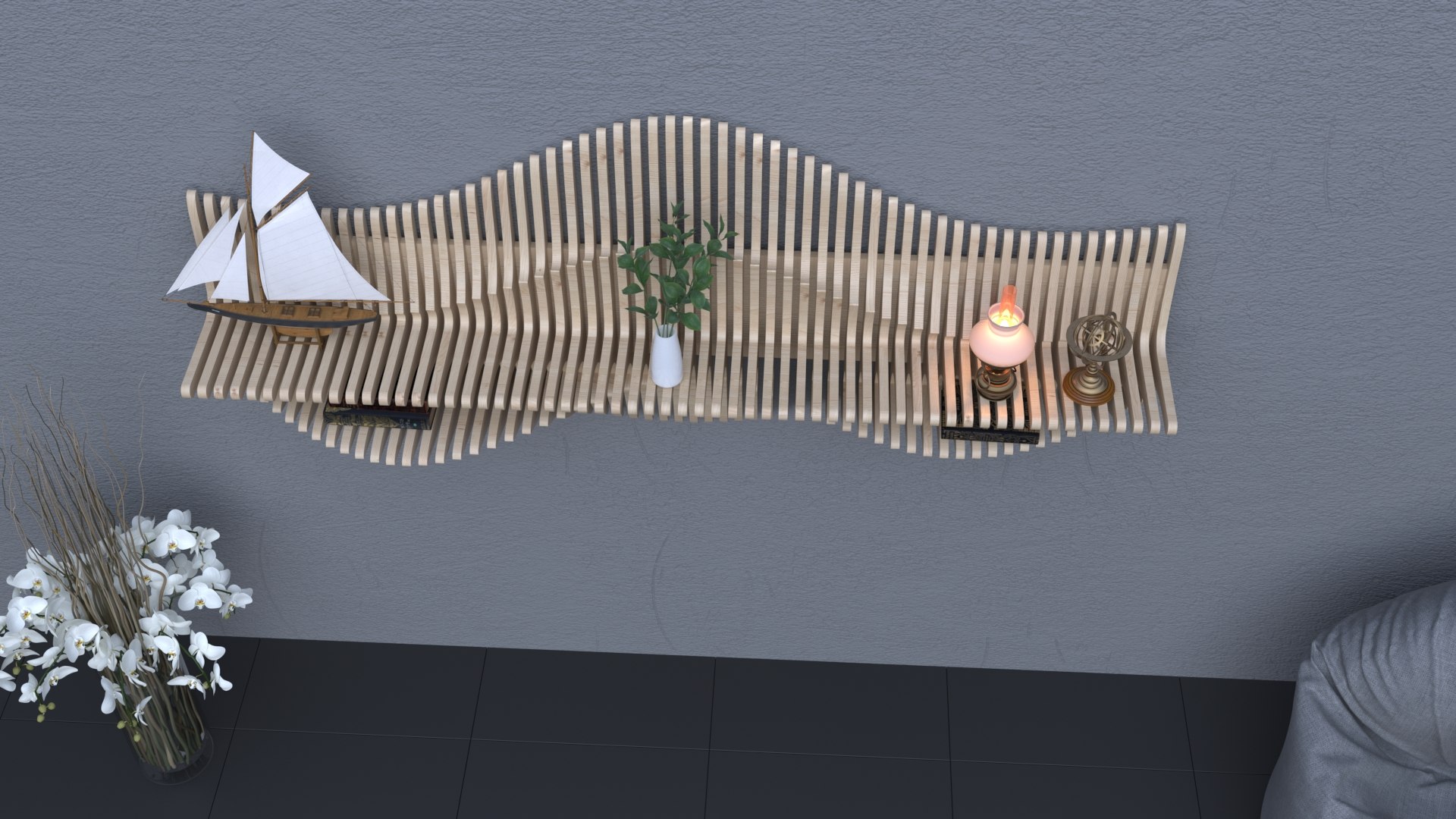 3D Model Parametric Wall Art 3d Model And DXF Cutting File - TurboSquid ...