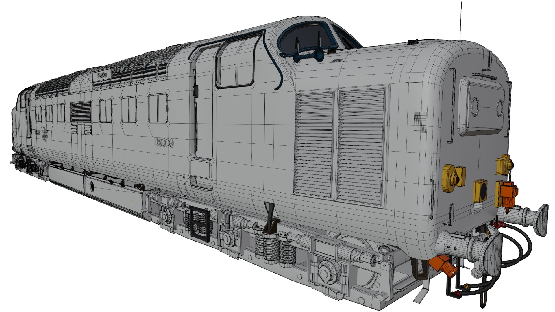 British Rail Class 55 Model - TurboSquid 2223469