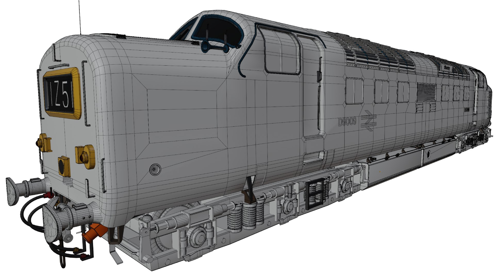 British Rail Class 55 Model - TurboSquid 2223469