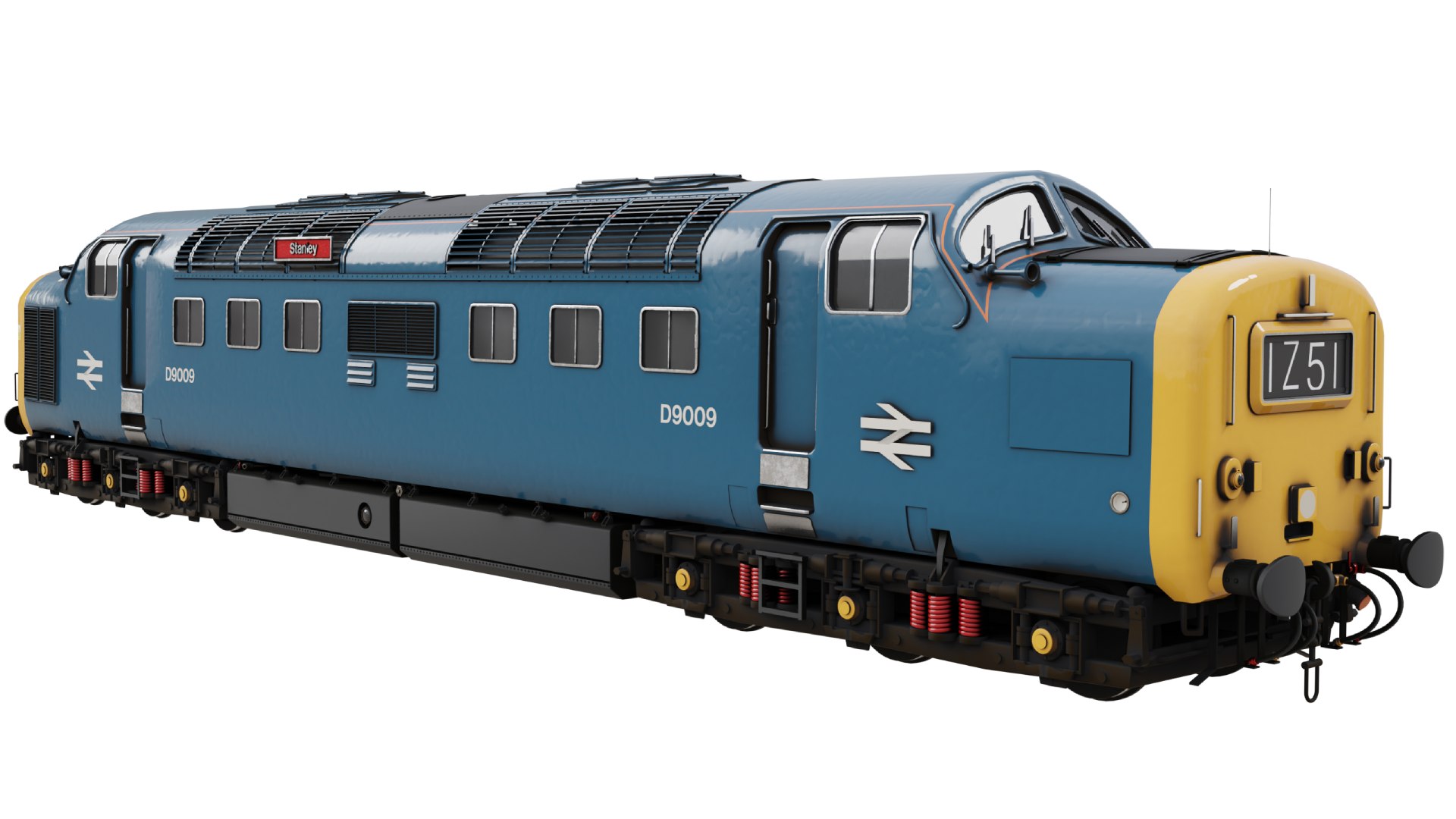 British Rail Class 55 Model - TurboSquid 2223469
