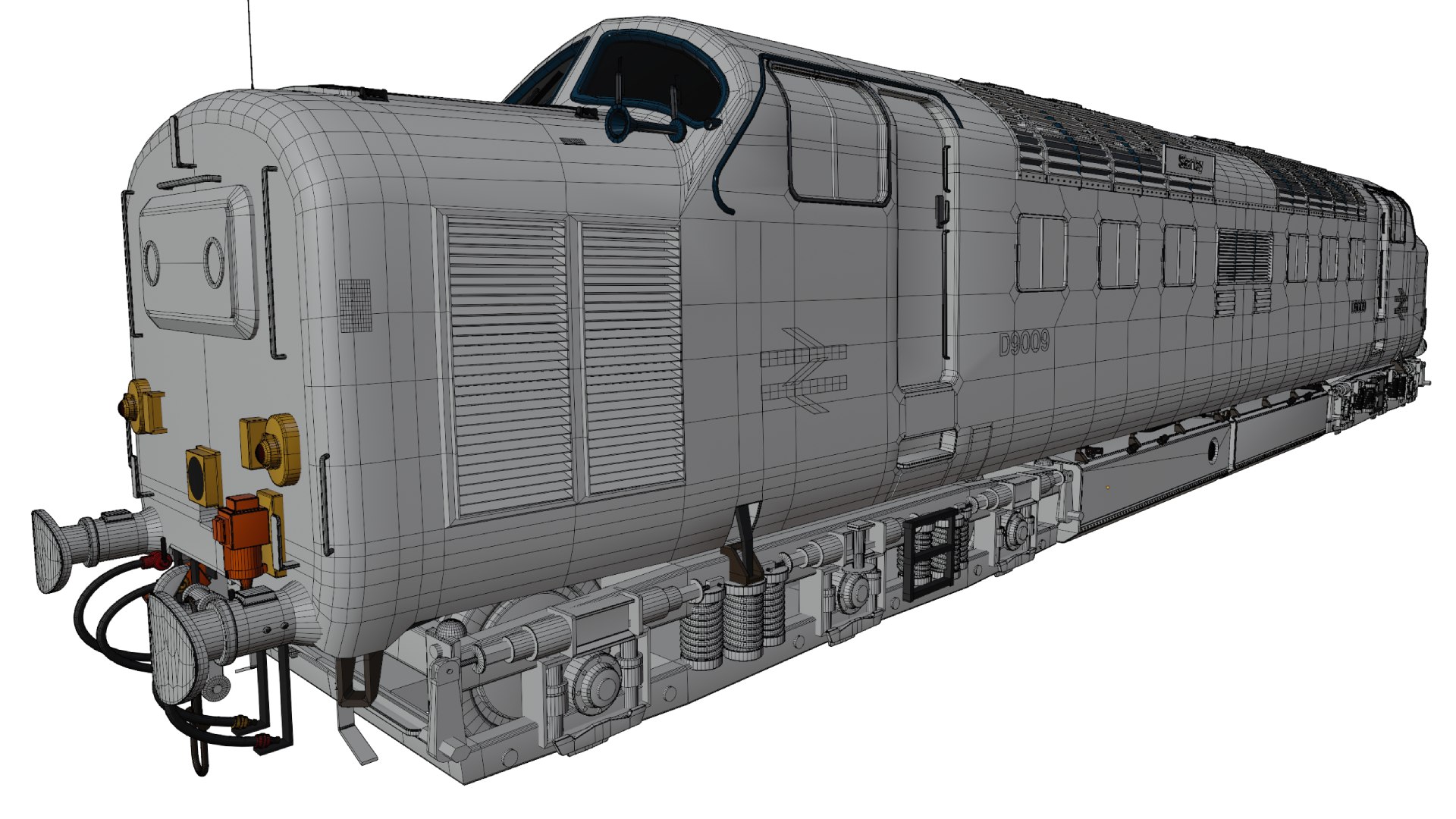 British Rail Class 55 Model - TurboSquid 2223469