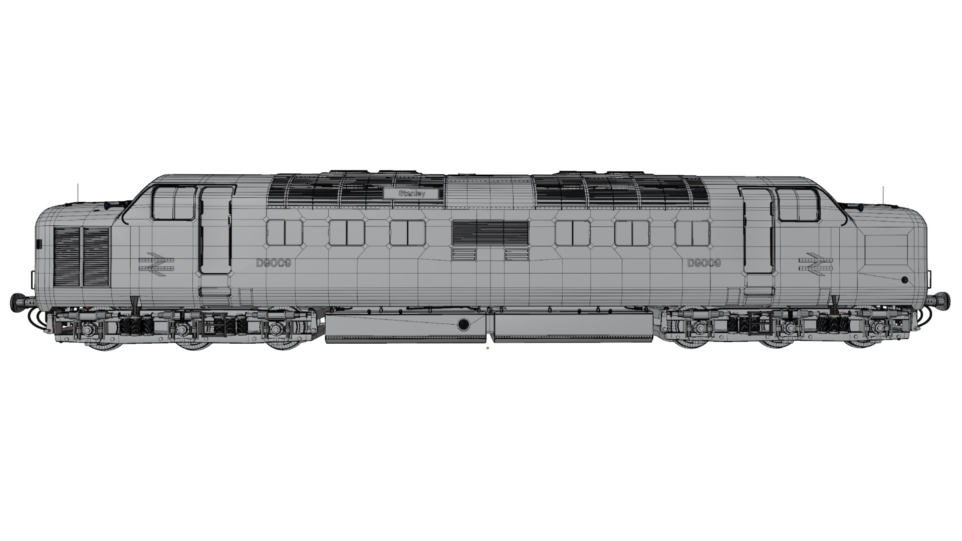 British Rail Class 55 Model - TurboSquid 2223469