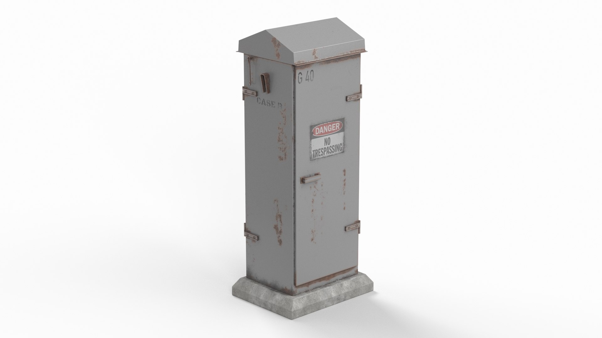 3D Old Slim Railway Relay Cabinet Model - TurboSquid 2268179