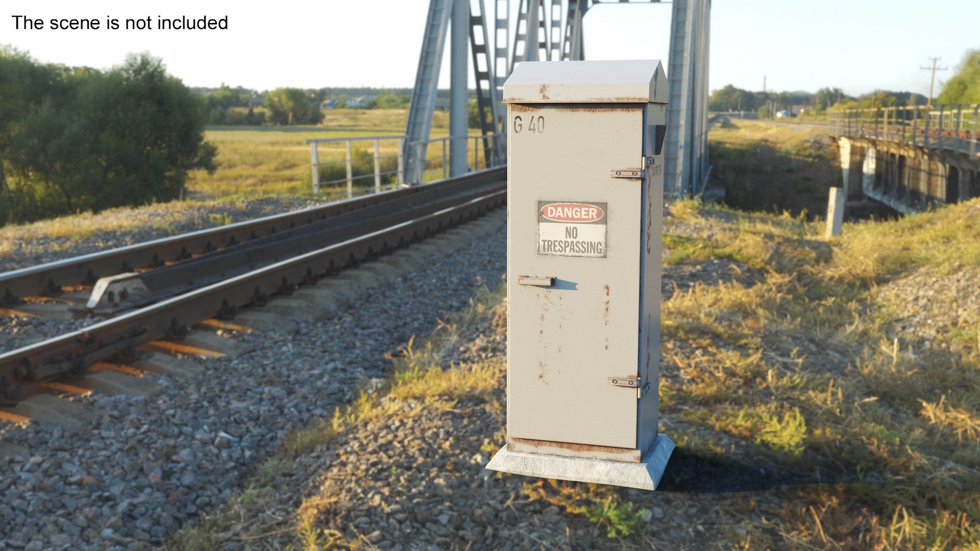 3D Old Slim Railway Relay Cabinet Model - TurboSquid 2268179