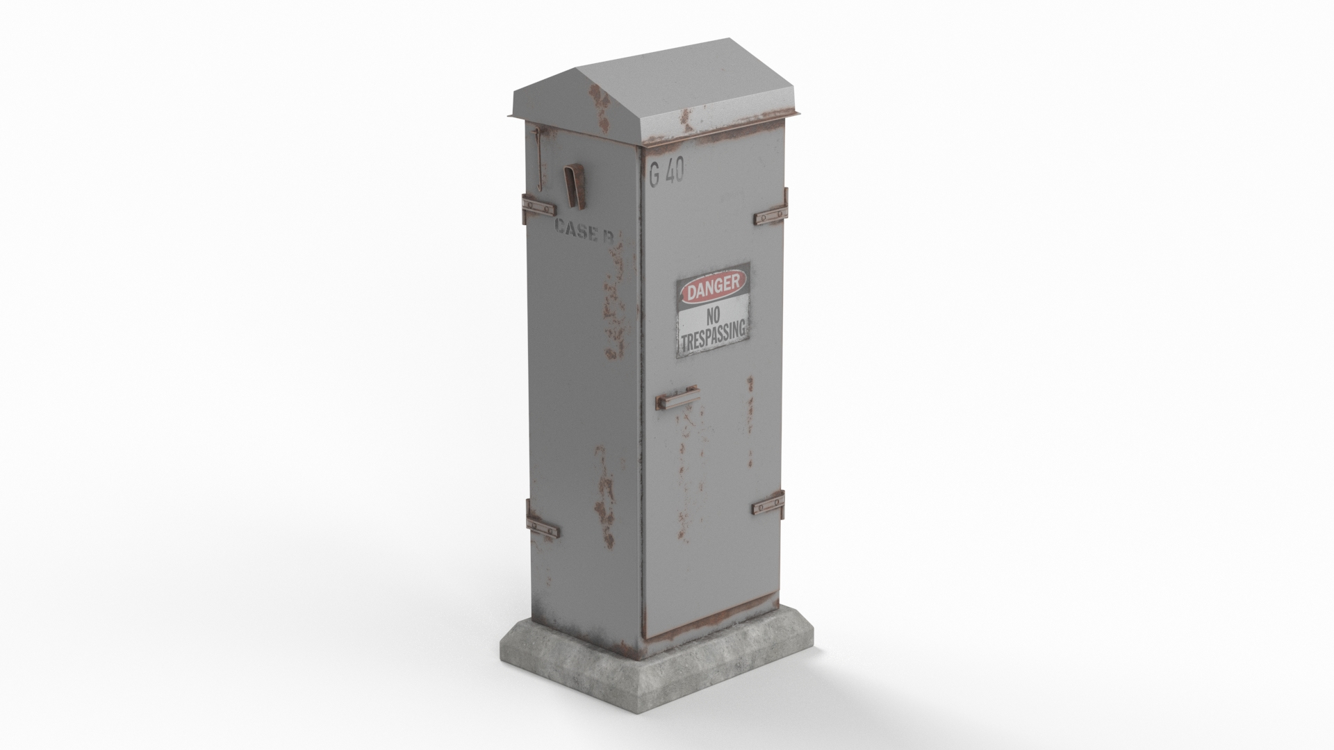 3D Old Slim Railway Relay Cabinet Model - TurboSquid 2268179