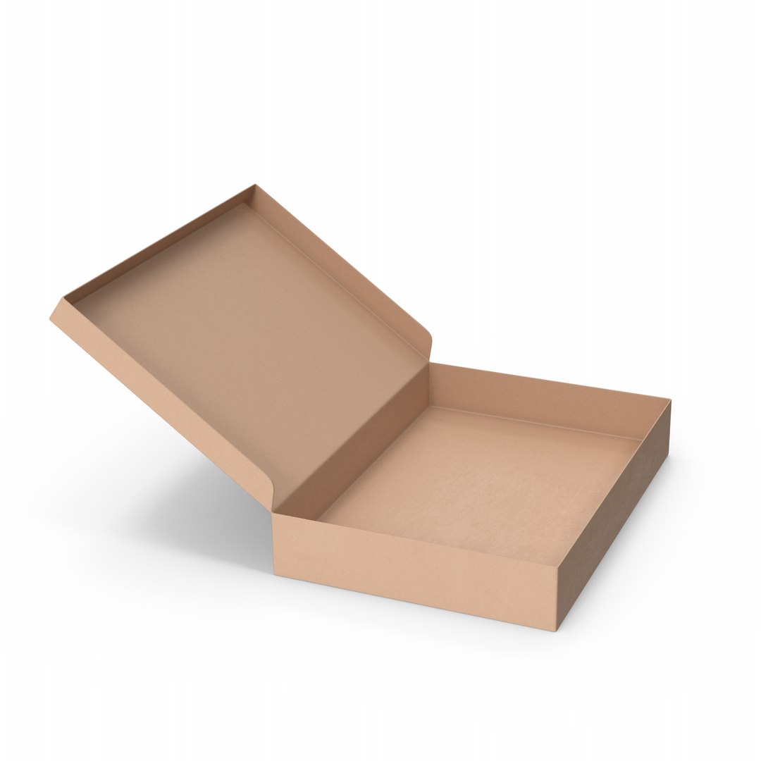 Cardboard Box Opened Model - TurboSquid 2204195