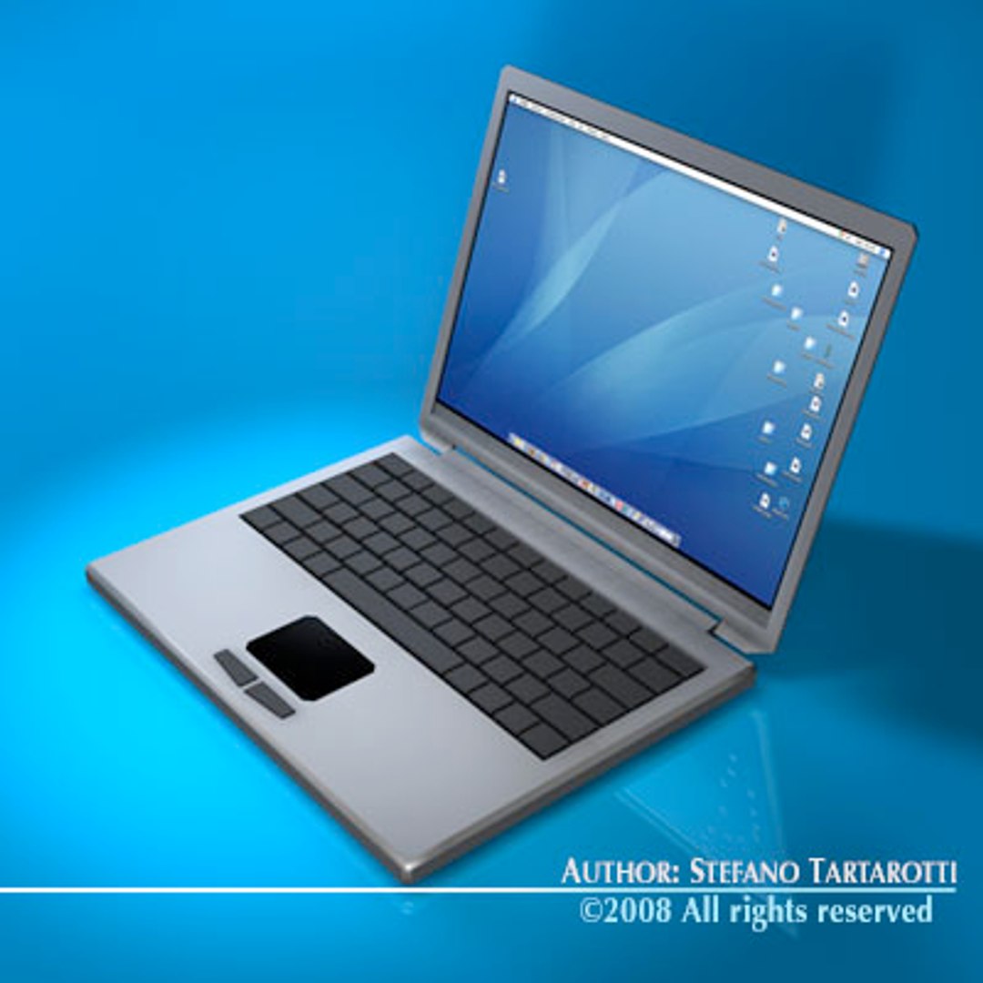 3d generic laptop model