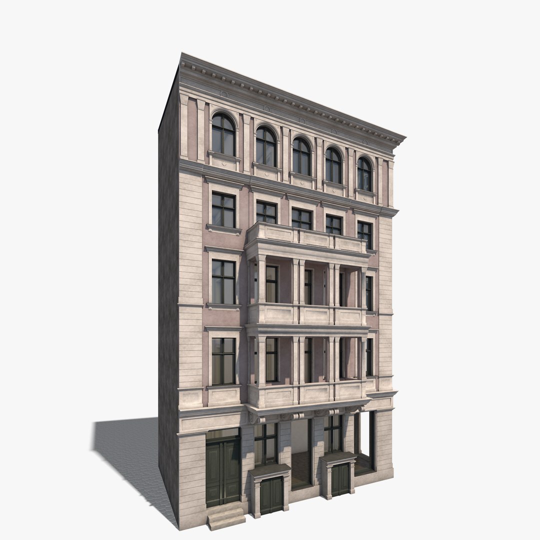 3d C4d House Berlin Facade Building