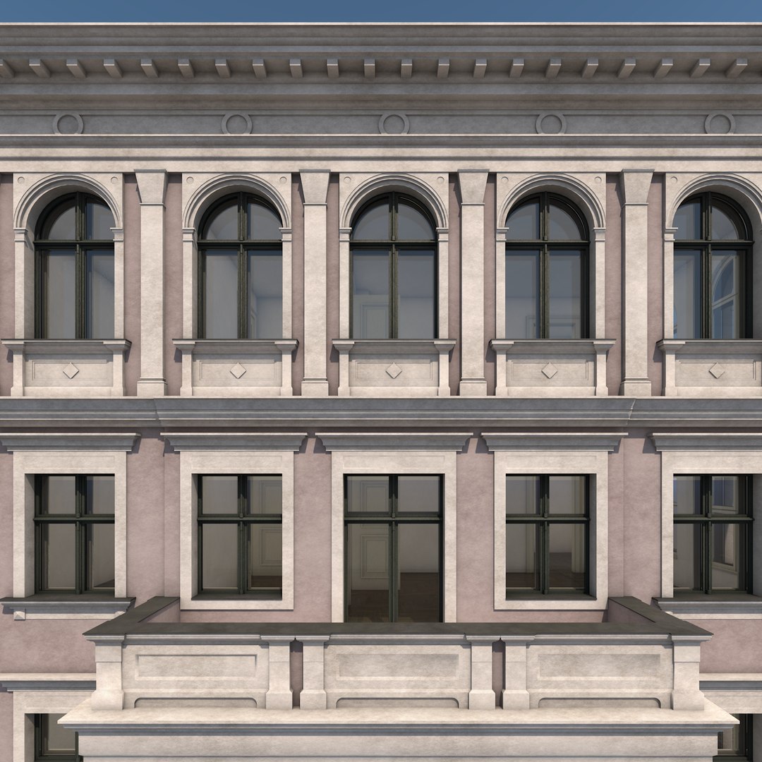 3d C4d House Berlin Facade Building