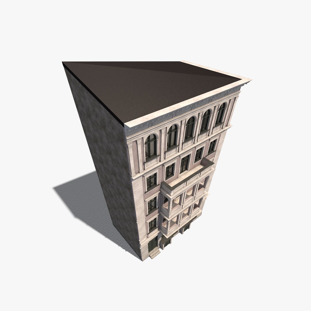 3d c4d house berlin facade building
