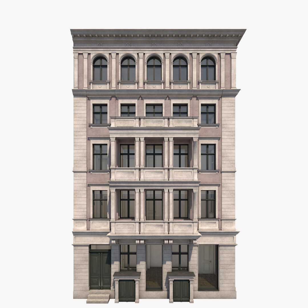 3d C4d House Berlin Facade Building