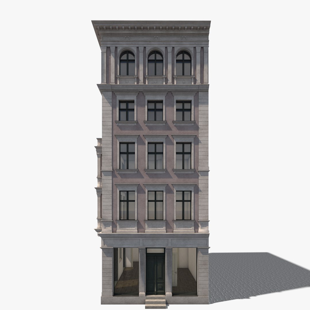 3d C4d House Berlin Facade Building