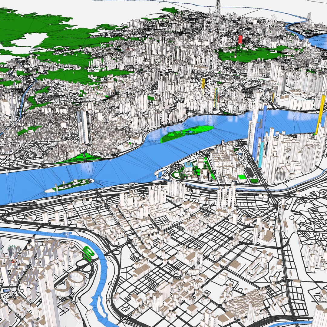 Cityscape Seoul South Korea 3D Model - TurboSquid 2280609