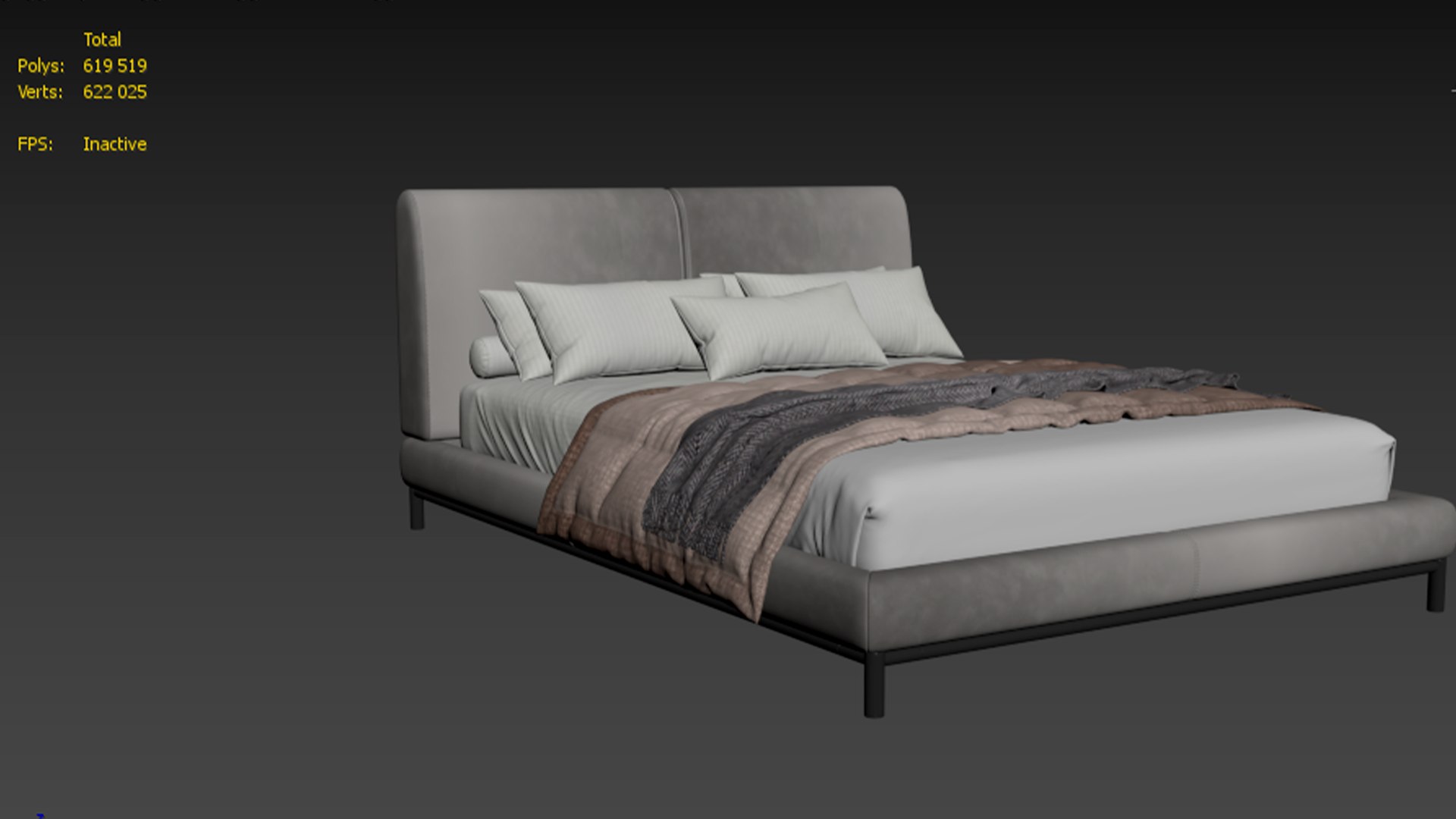 Margot Bed Model - TurboSquid 1948863