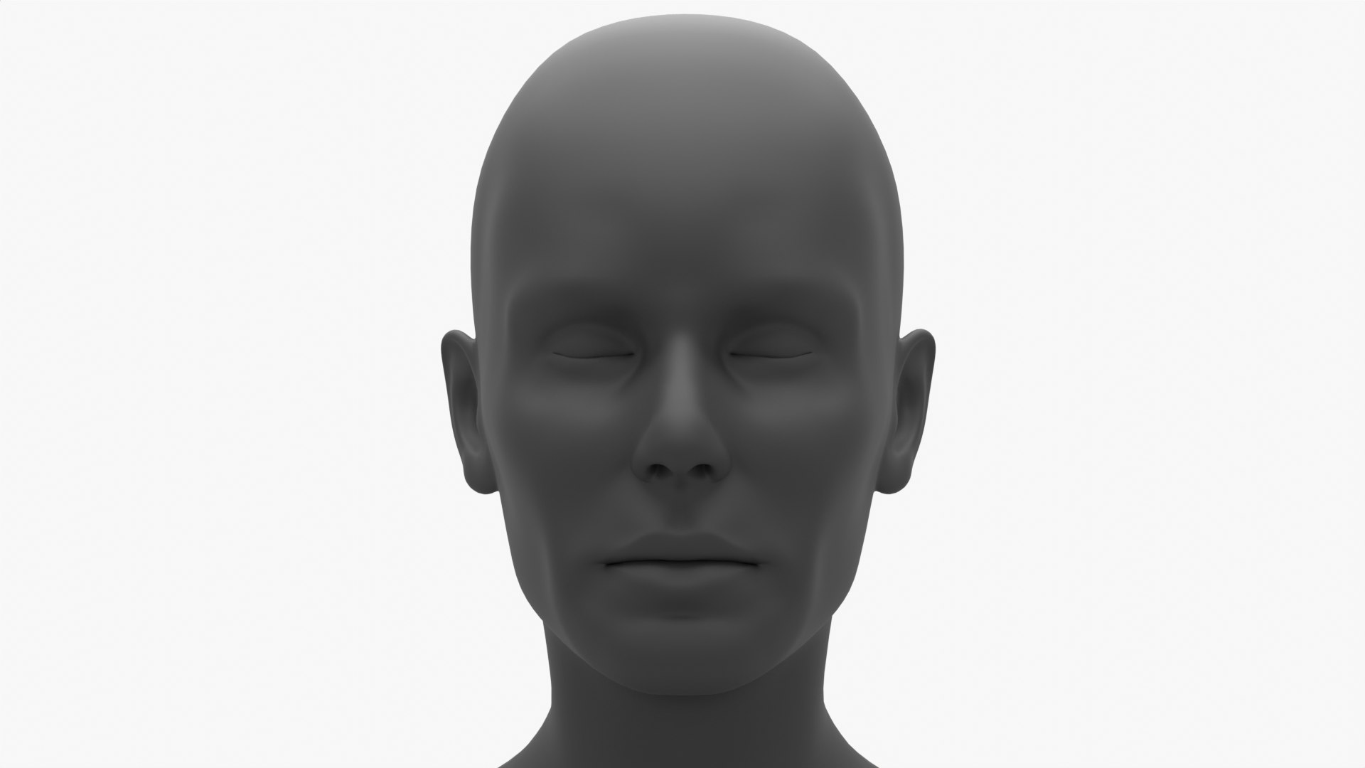 Free 3D Female Head Base - TurboSquid 2381316
