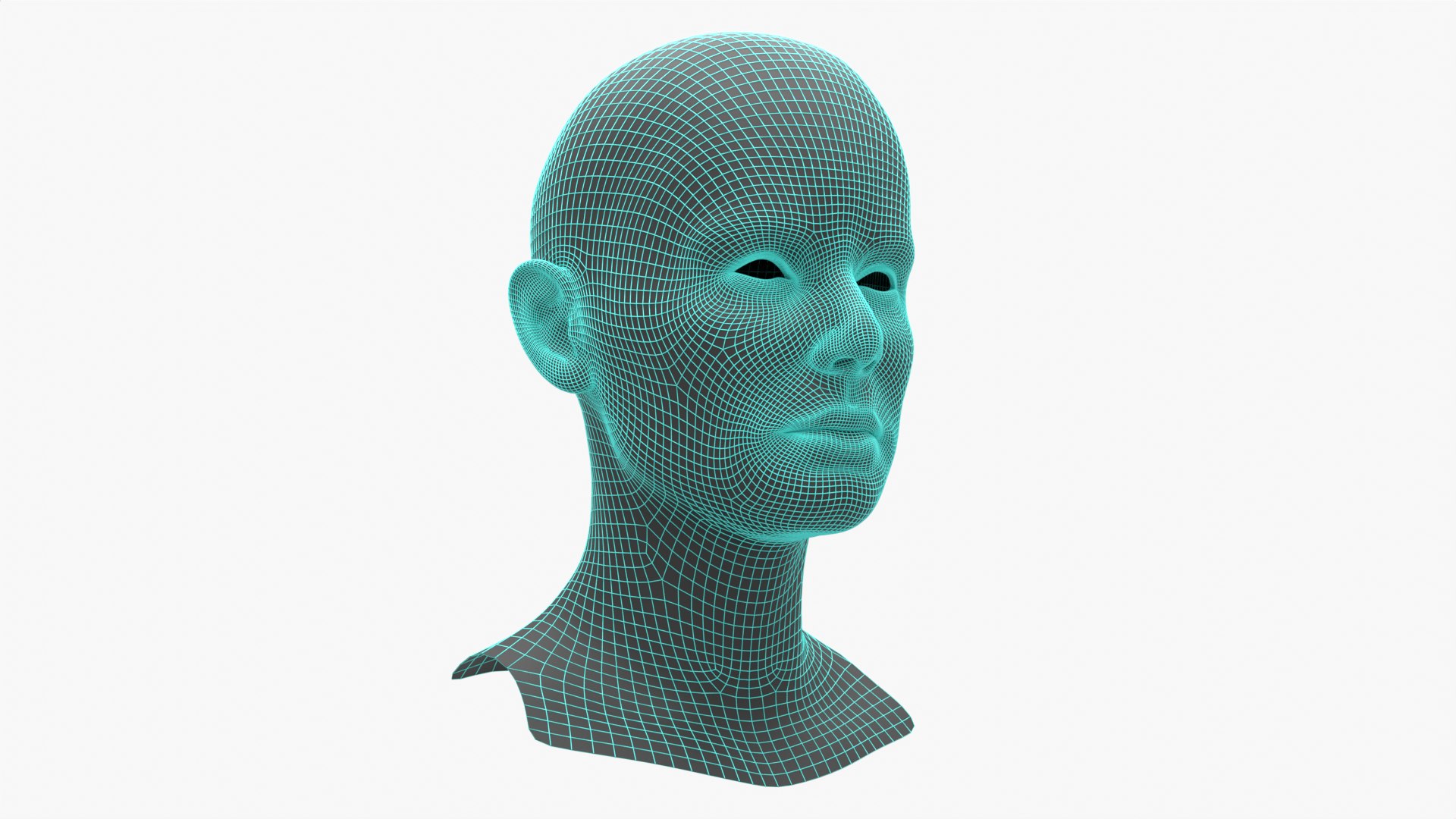 Free 3D Female Head Base - TurboSquid 2381316