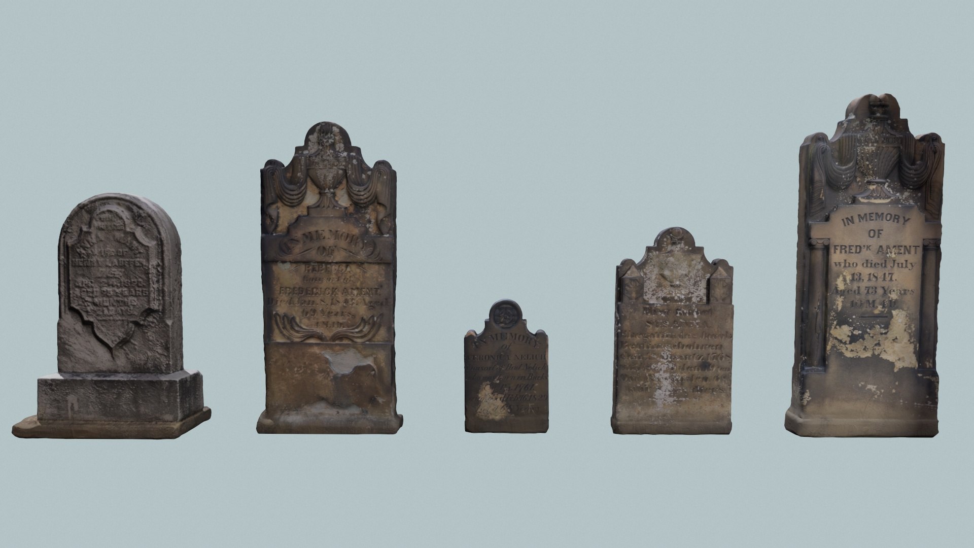 Cemetery Pack - Collection of 5 Models 3D model 3D - TurboSquid 2154380