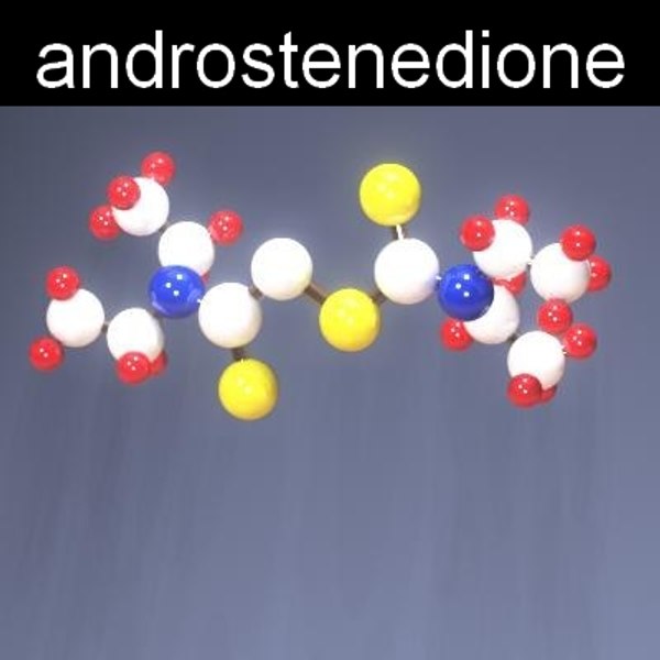 molecule androstenedione 3d model