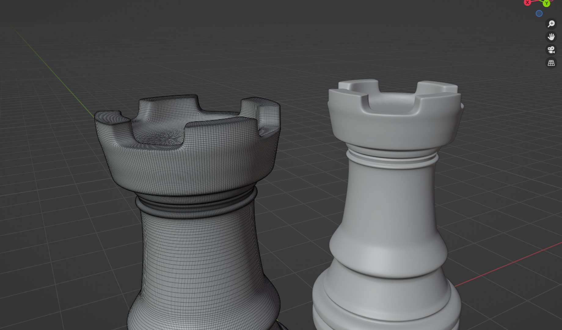 3D Rooks Frosted Glass Chess Pieces - TurboSquid 2165718