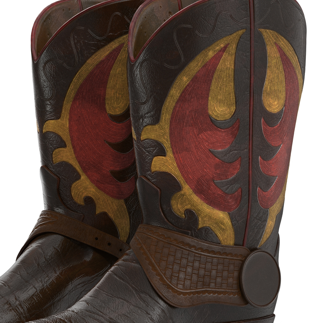 3d cowboy boots