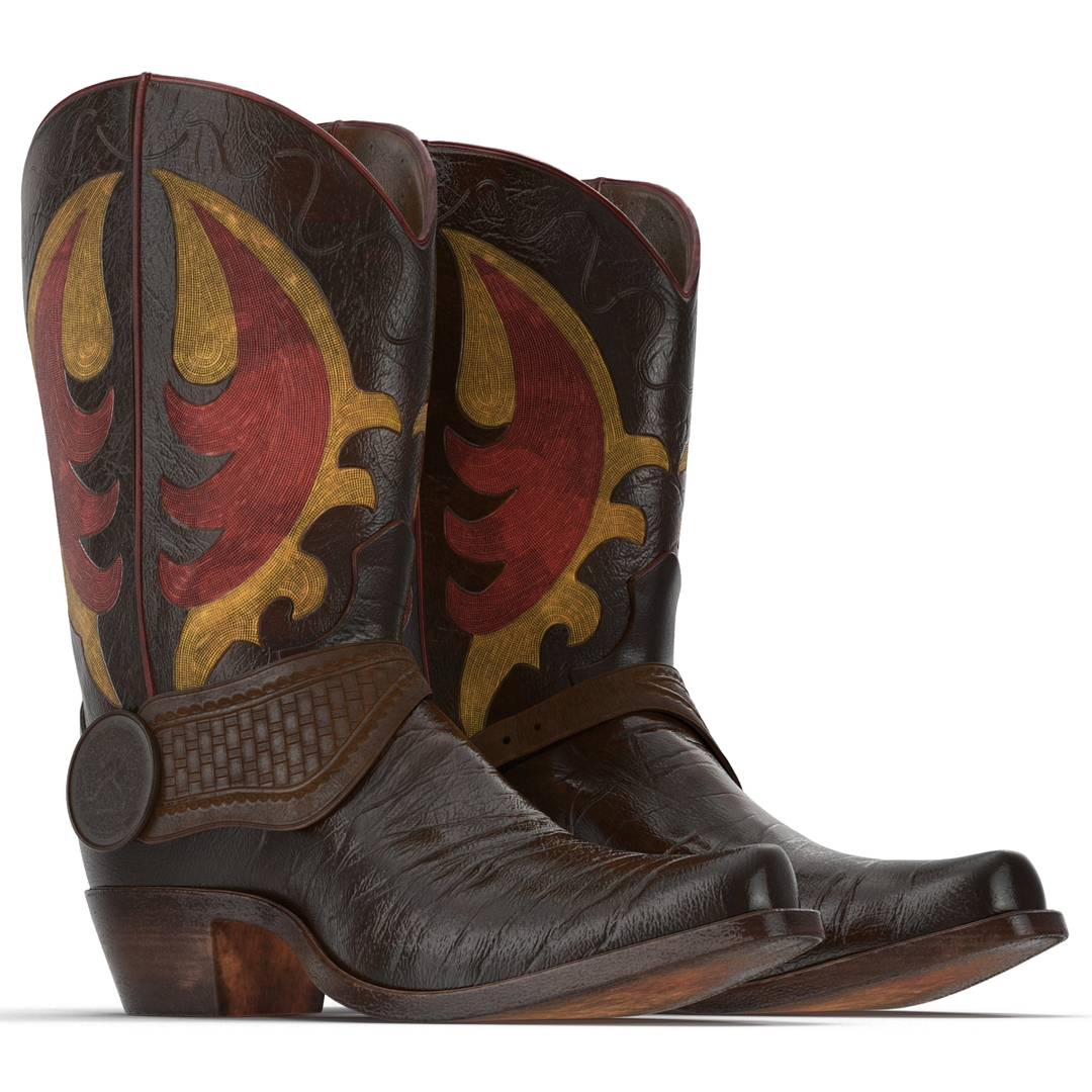 3d cowboy boots