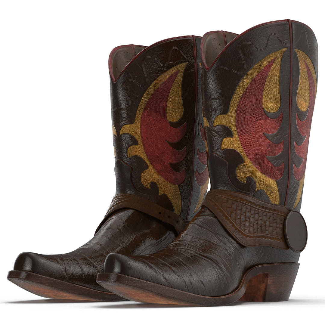 3d cowboy boots