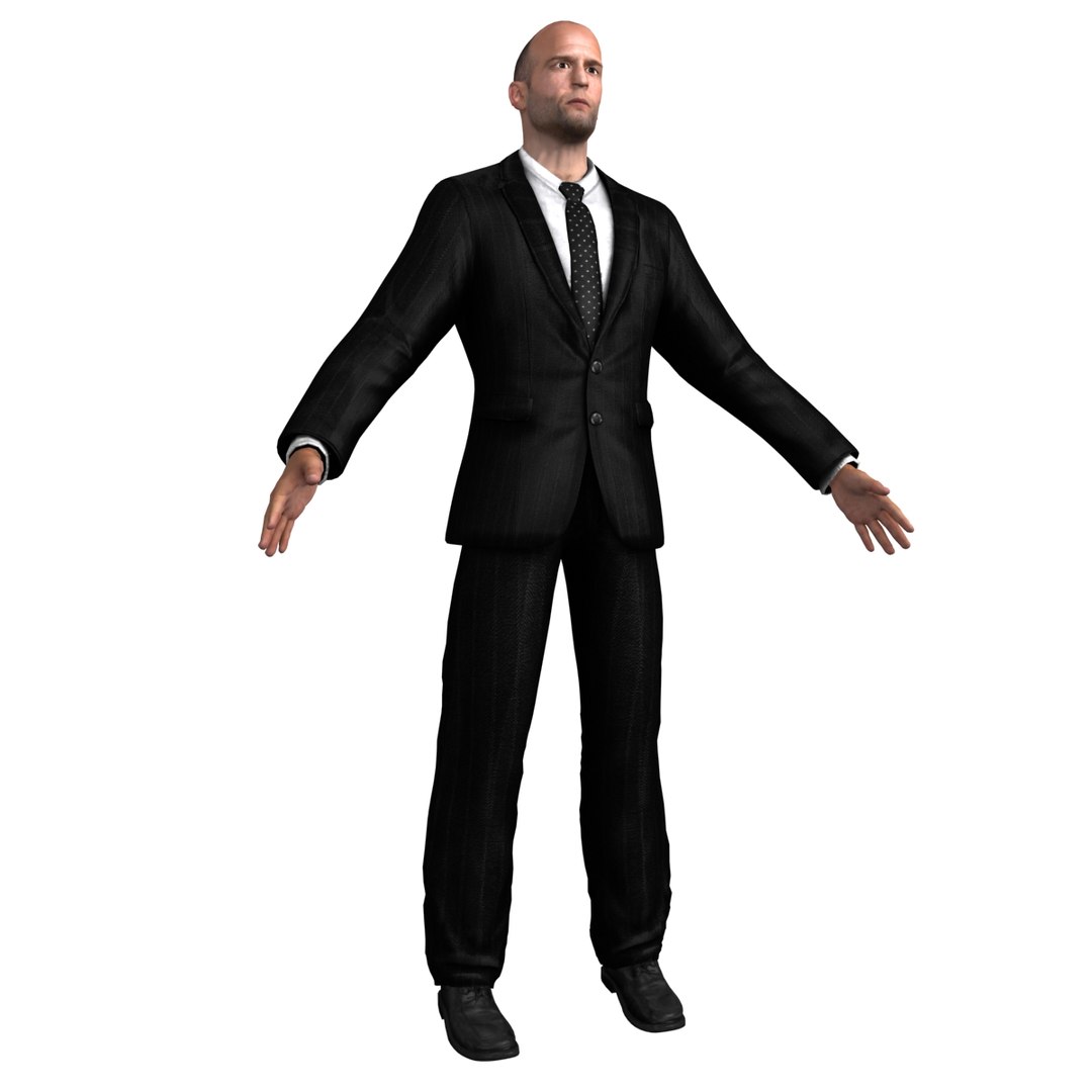 3d rigged jason statham model