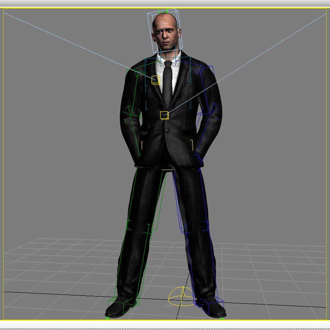 3d rigged jason statham model