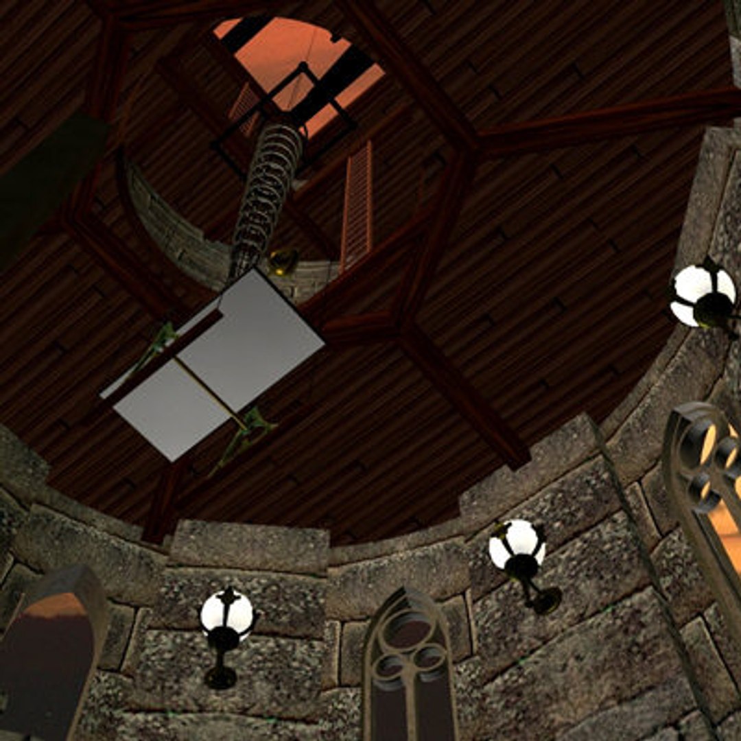 Gothic Tower Frankenstein Laboratory 3d Model