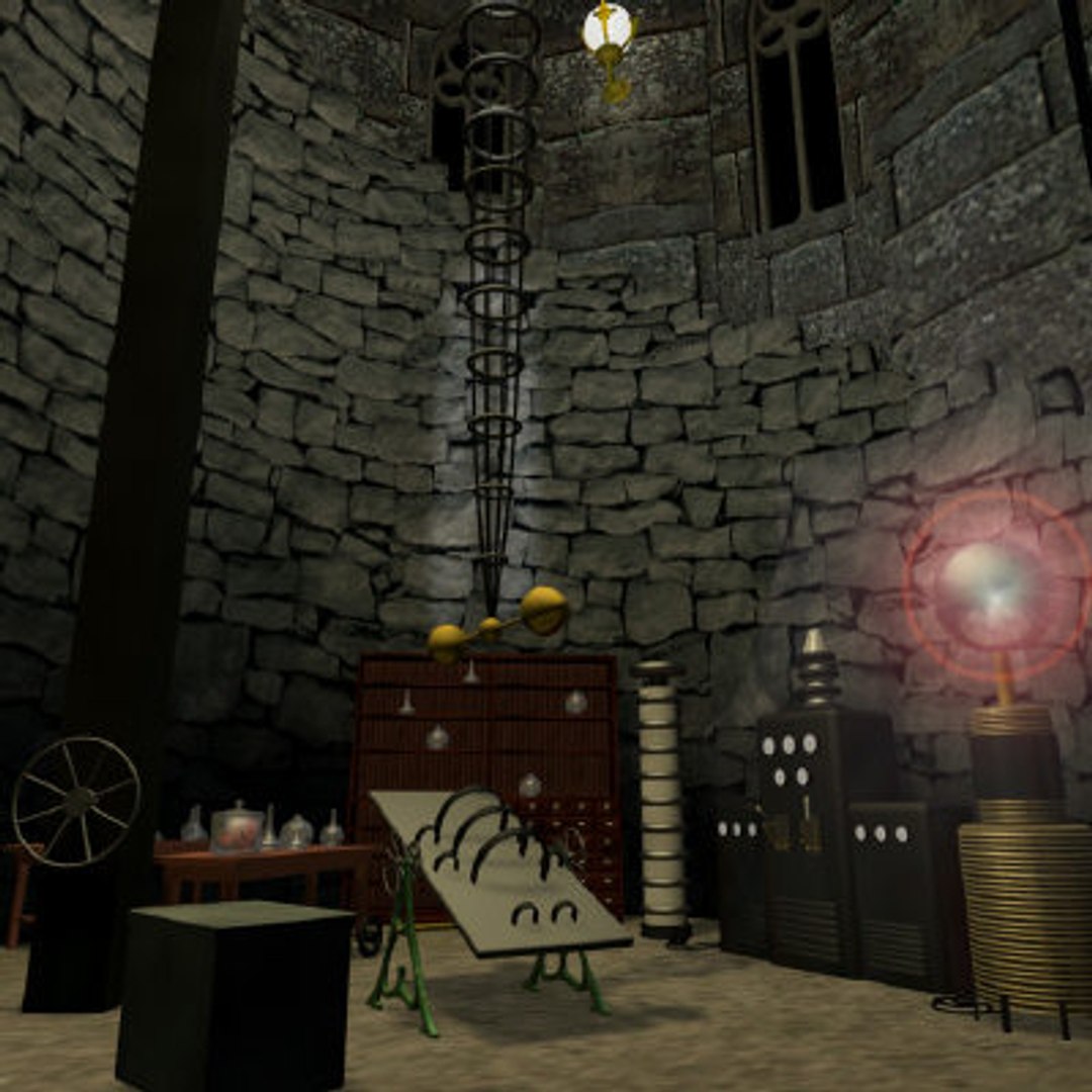 Gothic Tower Frankenstein Laboratory 3d Model