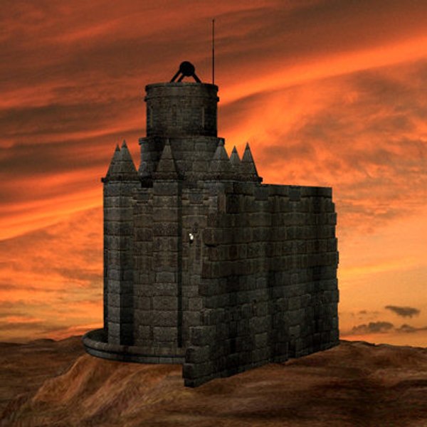 gothic tower frankenstein laboratory 3d model