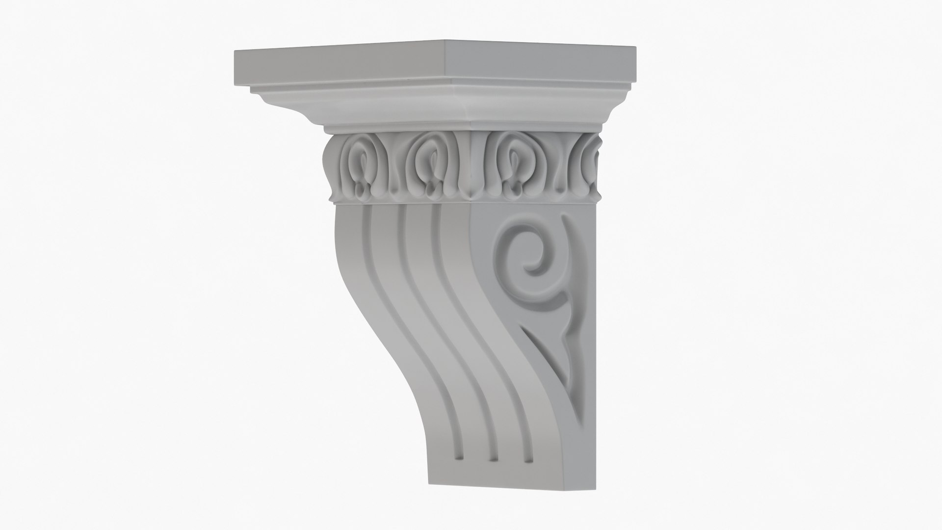 Scroll Corbel 30 Model - TurboSquid 1882055