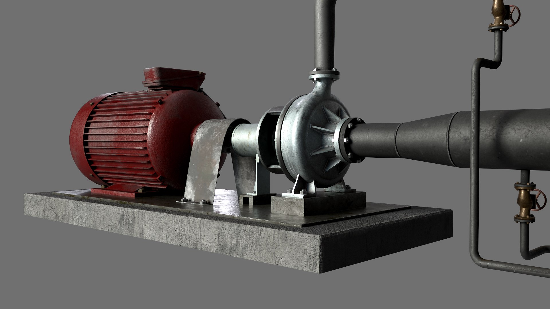 3D Industrial Pump Model - TurboSquid 1694662