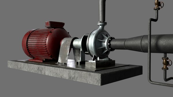 3D industrial pump model - TurboSquid 1694662