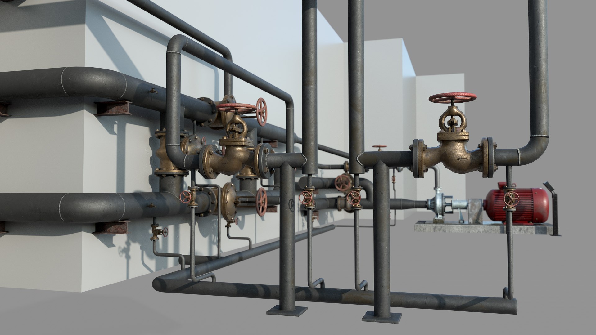 3D Industrial Pump Model - TurboSquid 1694662