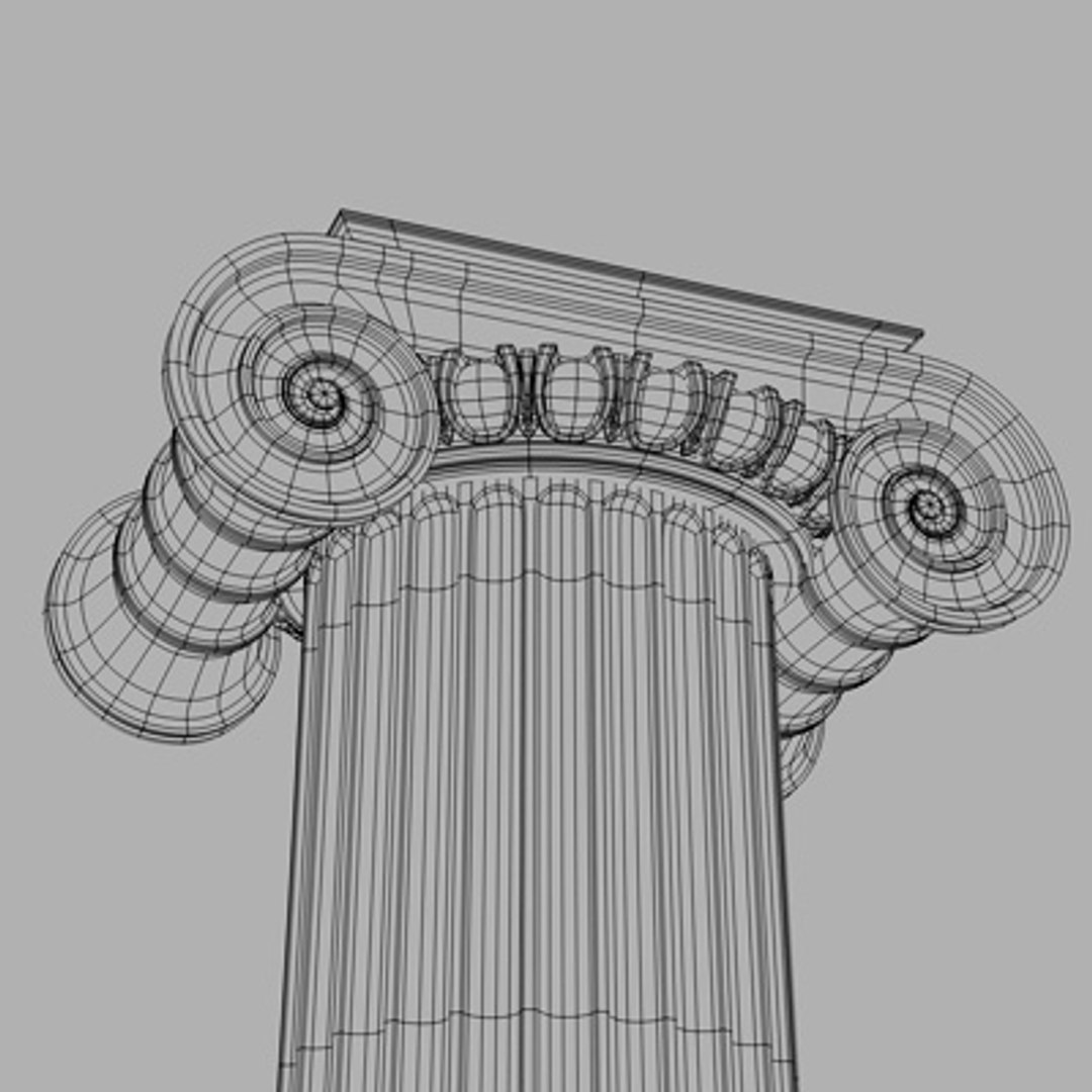 3d Ionic Column Model