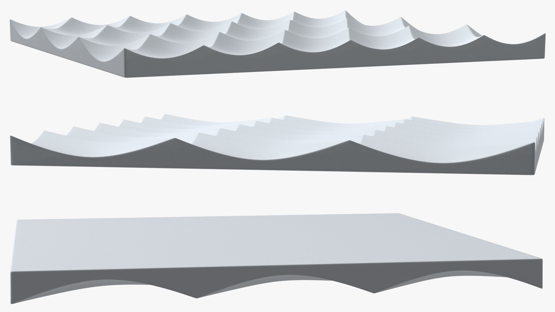 3D Wall Panel Half Pipe Ceramic Model - TurboSquid 1907956