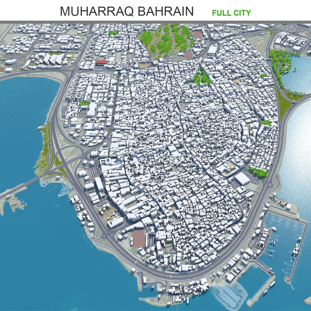 Muharraq Bahrain 3D Model - TurboSquid 2042517