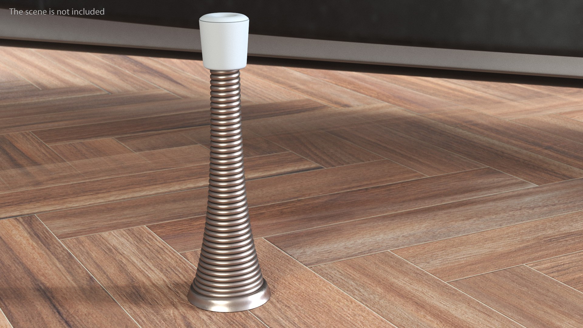 3D Model Chrome Spring Door Stop - TurboSquid 2131782